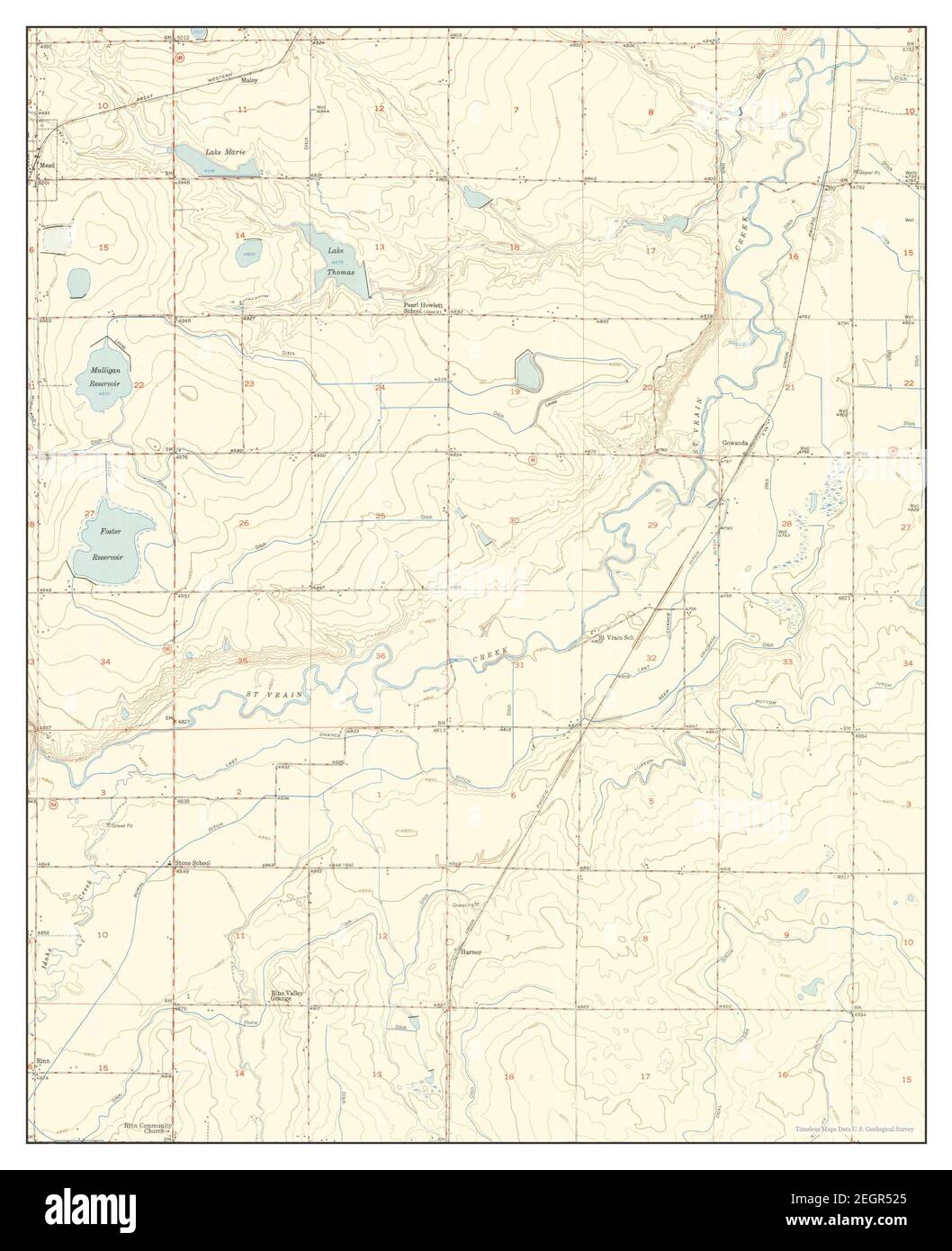 Gowanda, Colorado, map 1950, 1:24000, United States of America by ...
