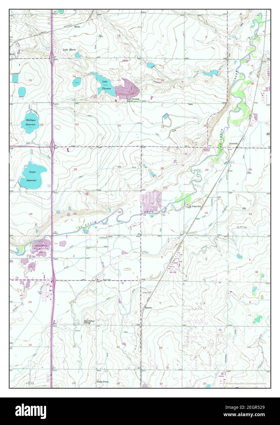 Gowanda, Colorado, map 1949, 1:24000, United States of America by ...
