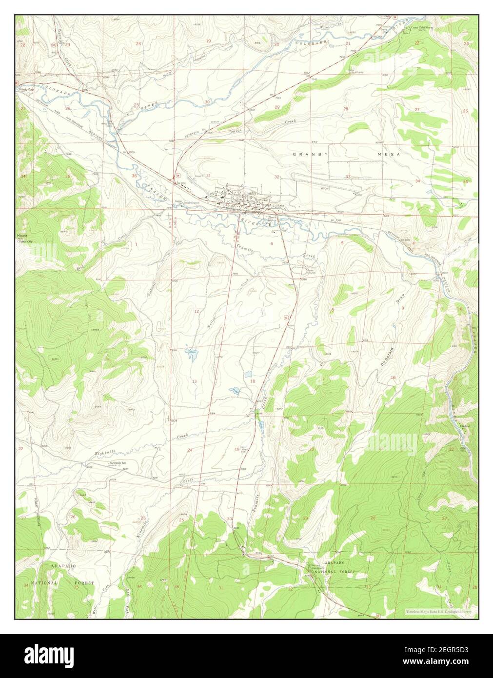 Granby map hi-res stock photography and images - Alamy