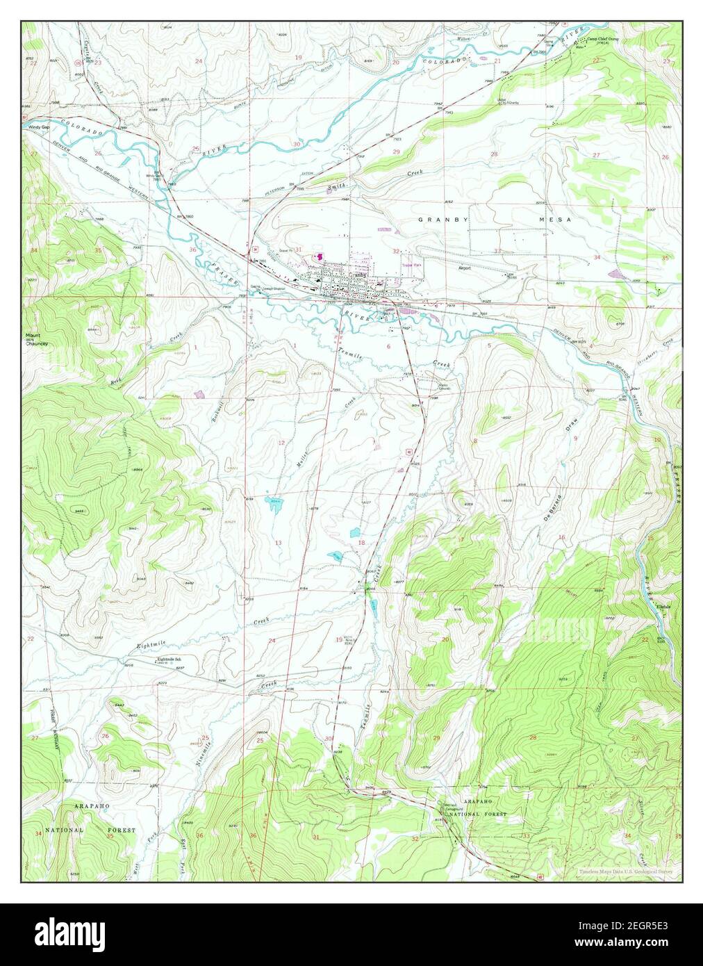 Granby, Colorado, map 1957, 1:24000, United States of America by ...