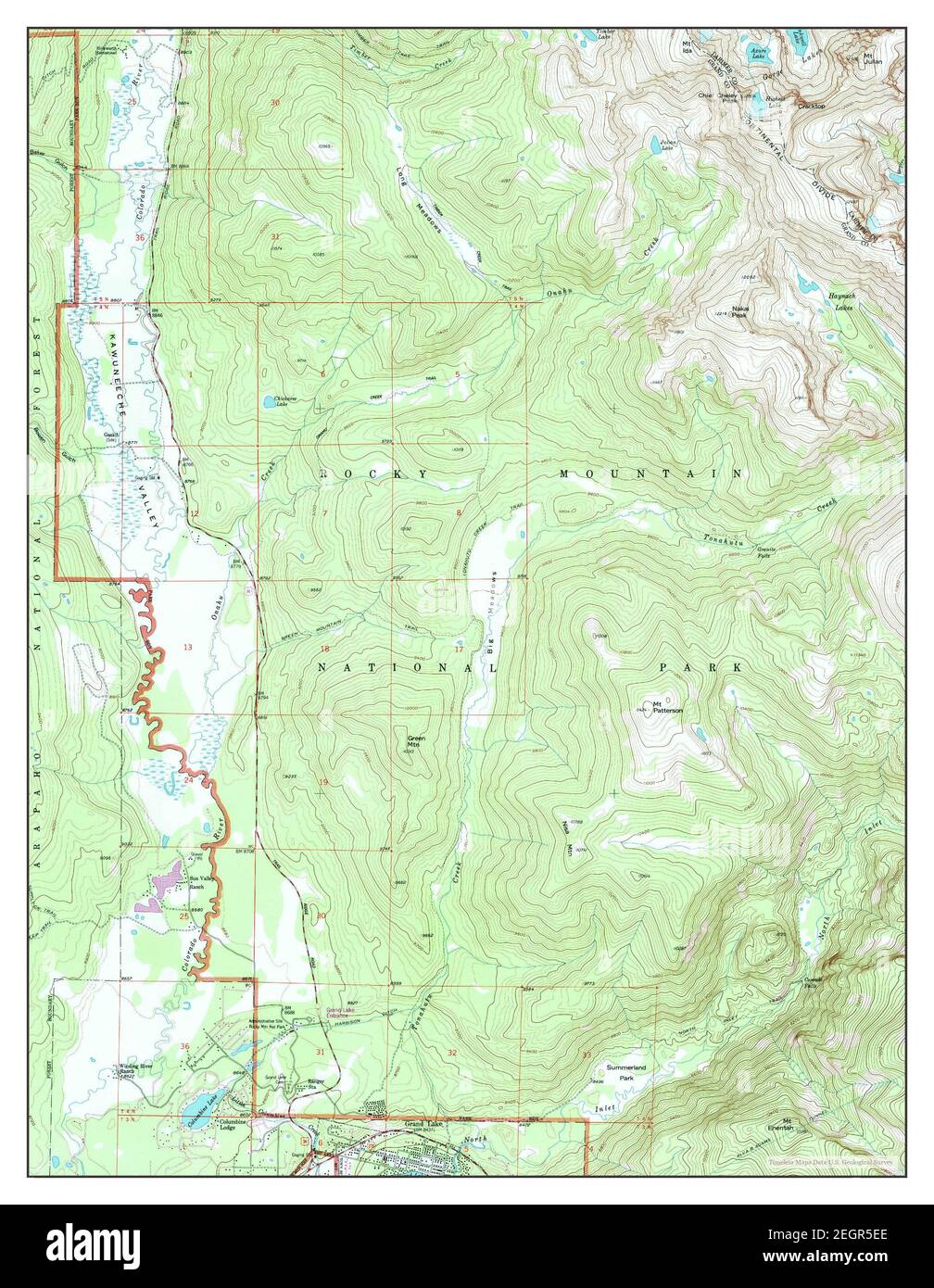 Grand Lake, Colorado, map 1958, 1:24000, United States of America by ...