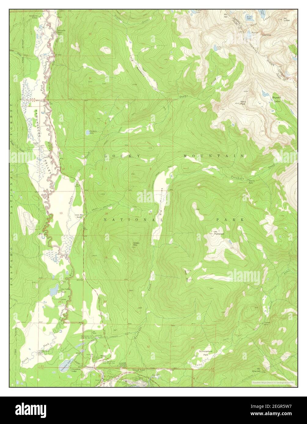 Grand Lake, Colorado, map 1958, 1:24000, United States of America by ...