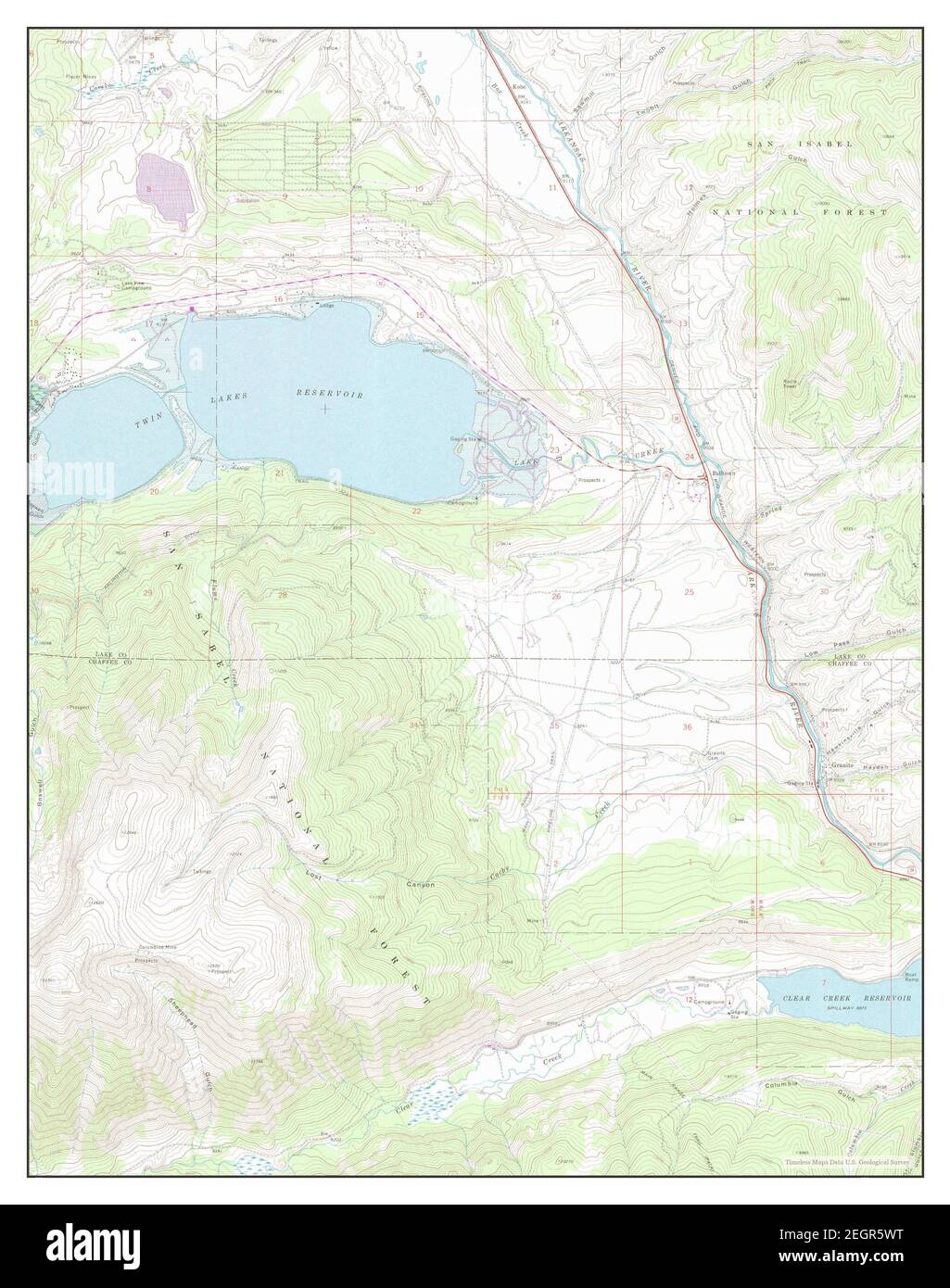 Granite, Colorado, map 1967, 1:24000, United States of America by ...