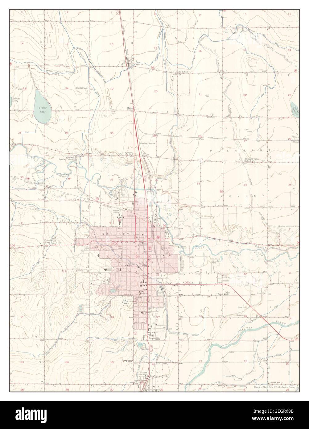Greeley Colorado Map Soil Map / Greeley Area, Colorado Art Source