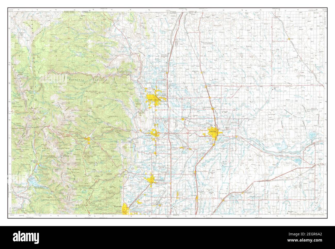 Greeley colorado map hi-res stock photography and images - Alamy
