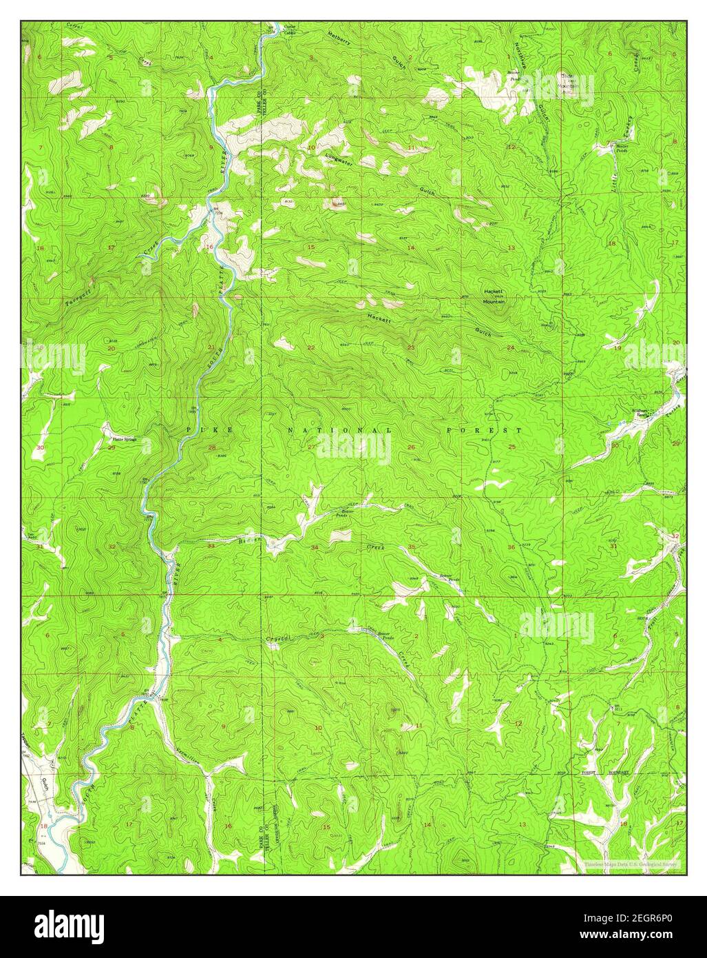 Hackett Mountain, Colorado, map 1956, 1:24000, United States of America ...