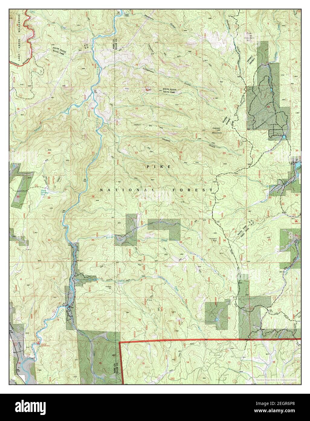 Hackett Mountain, Colorado, map 1994, 1:24000, United States of America ...