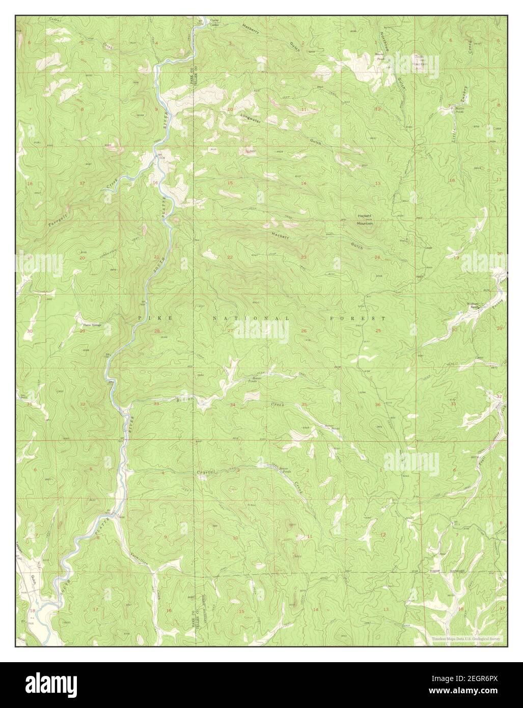 Hackett Mountain, Colorado, map 1956, 1:24000, United States of America ...