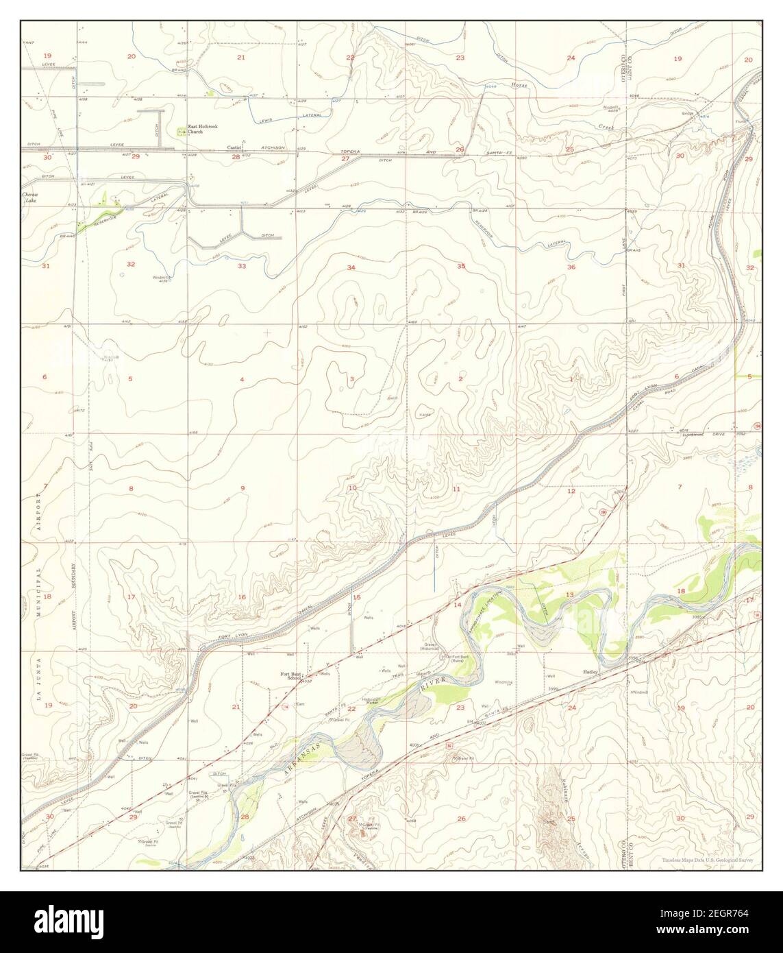 Hadley, Colorado, map 1953, 1:24000, United States of America by ...