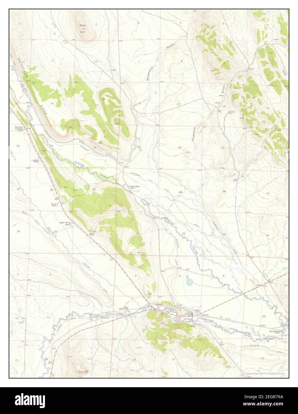 Hartsel, Colorado, map 1956, 1:24000, United States of America by ...
