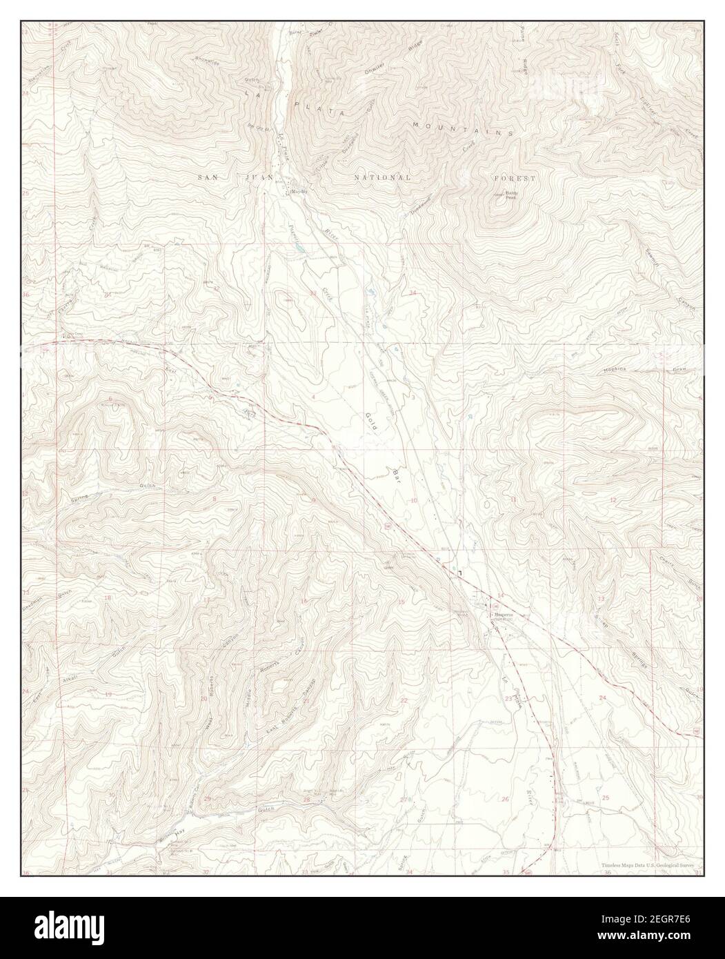 Hesperus, Colorado, map 1963, 1:24000, United States of America by ...