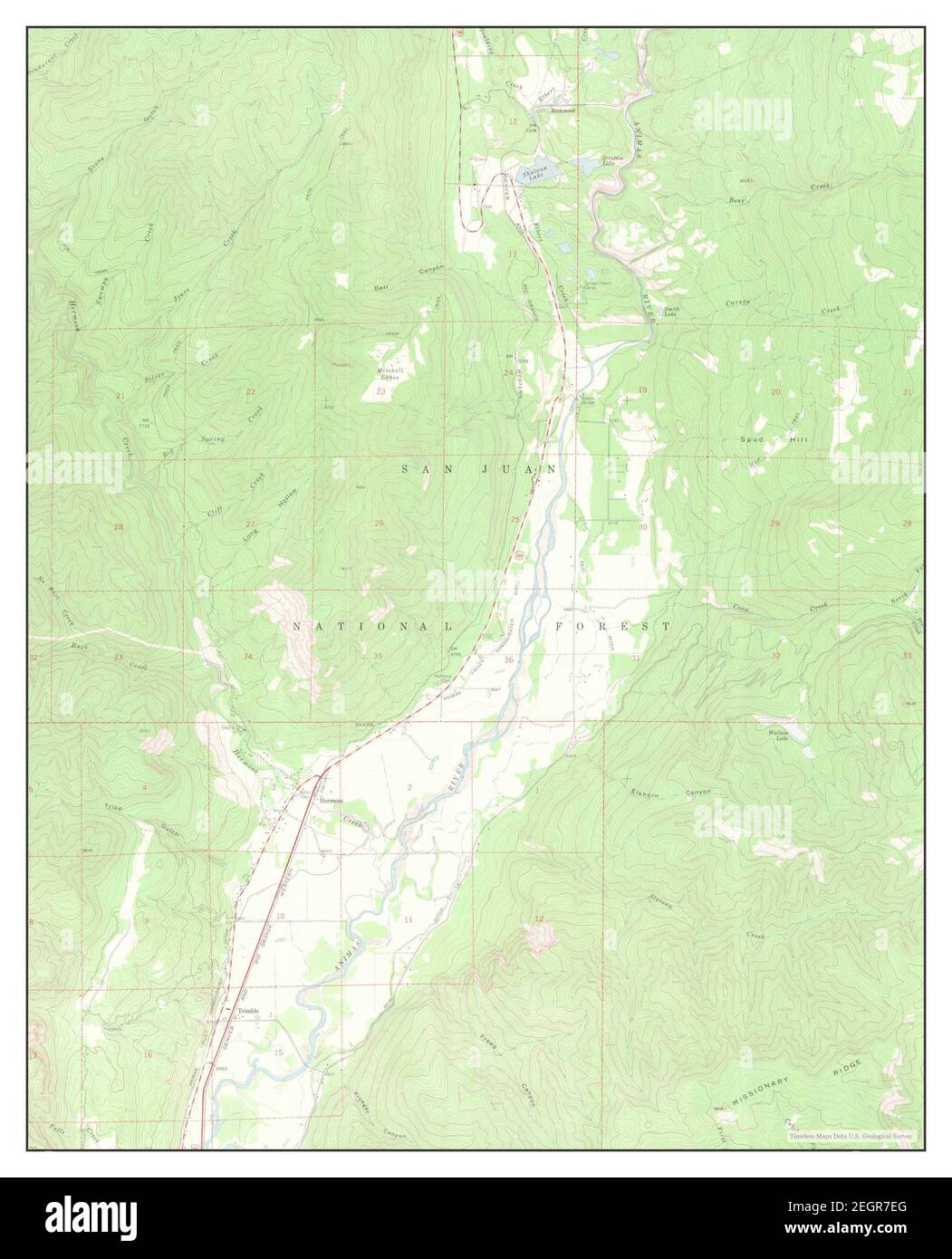 Hermosa, Colorado, map 1963, 1:24000, United States of America by ...
