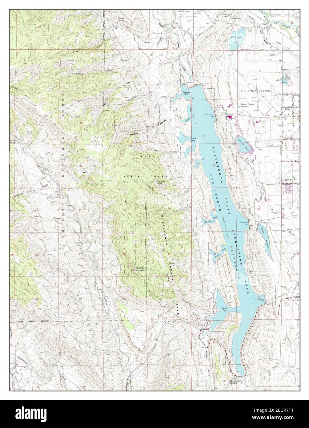 Horsetooth reservoir Cut Out Stock Images & Pictures - Alamy