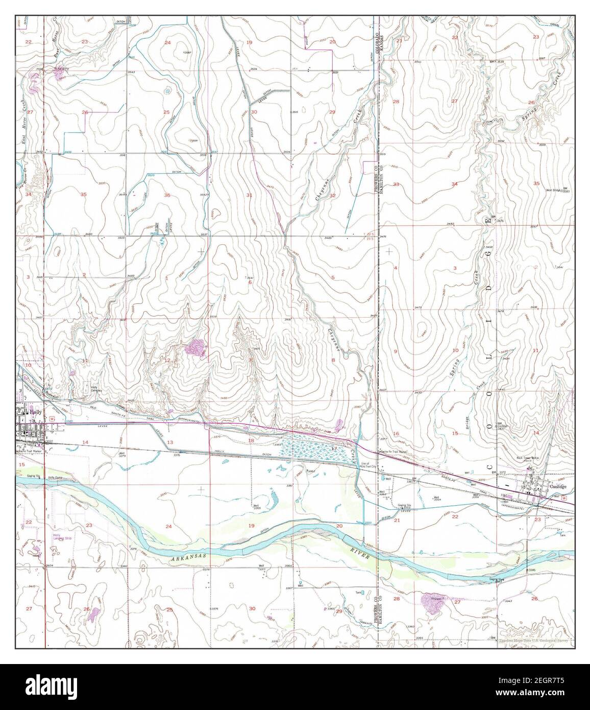 Holly East, Colorado, map 1953, 1:24000, United States of America by ...