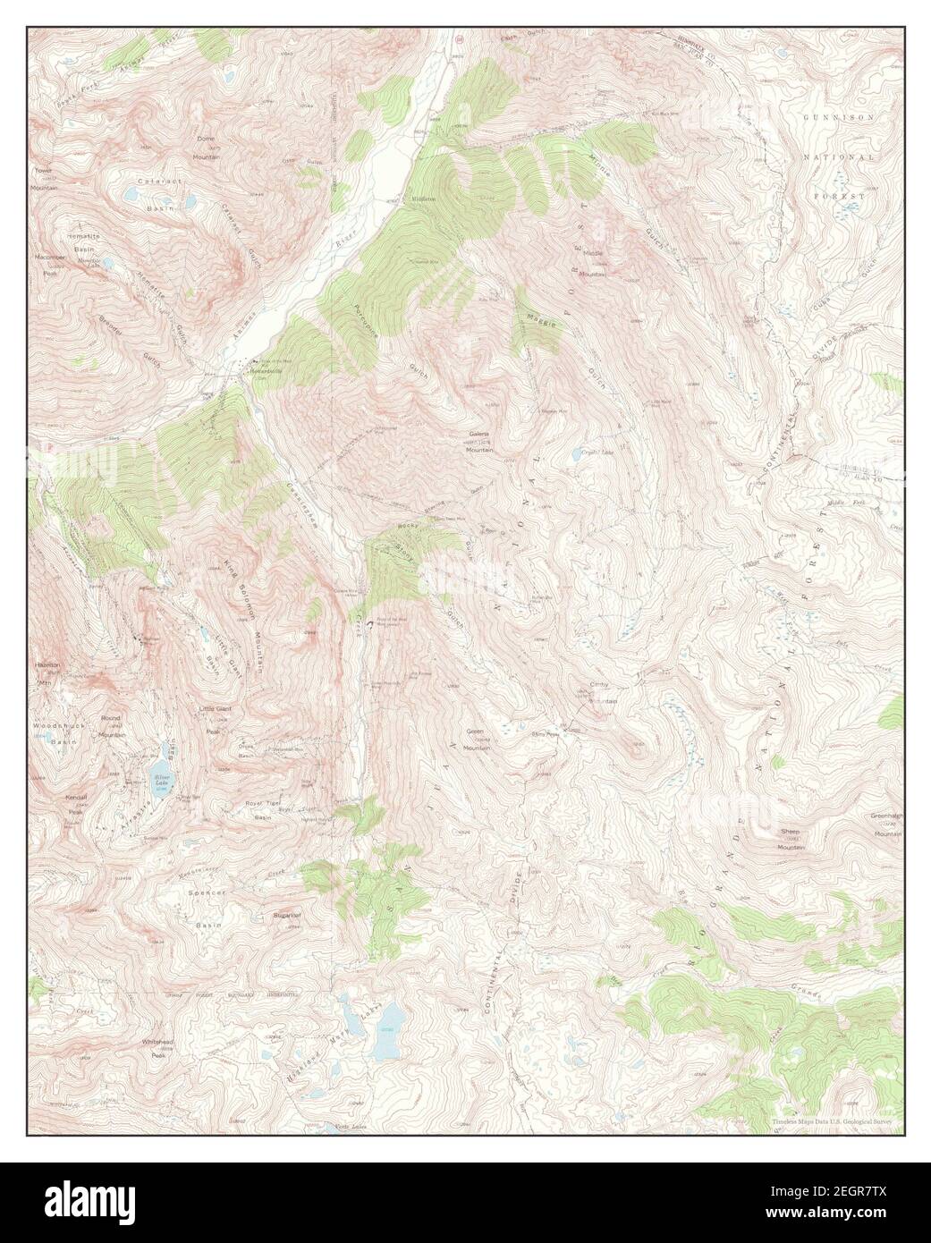 Howardsville, Colorado, map 1955, 1:24000, United States of America by ...