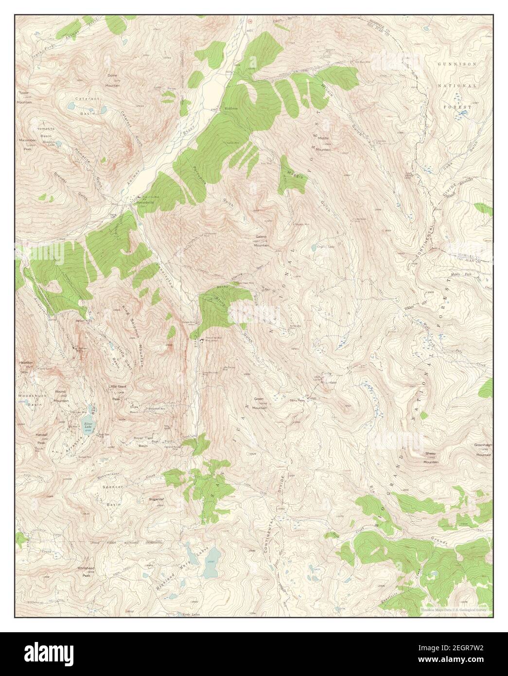 Howardsville, Colorado, map 1955, 1:24000, United States of America by ...