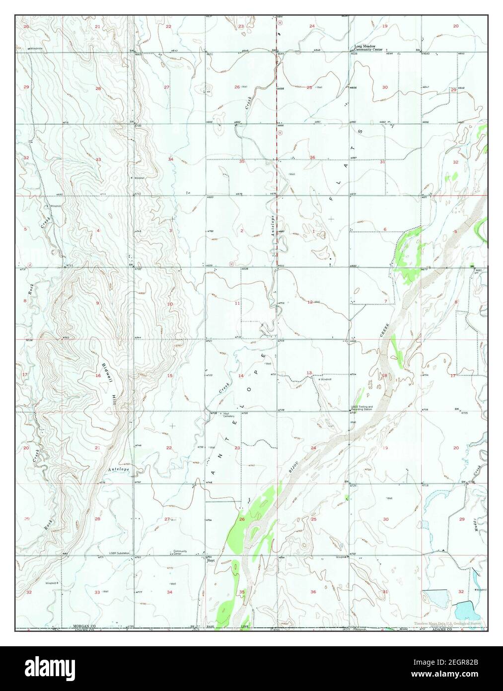 Hoyt, Colorado, map 1950, 1:24000, United States of America by Timeless ...