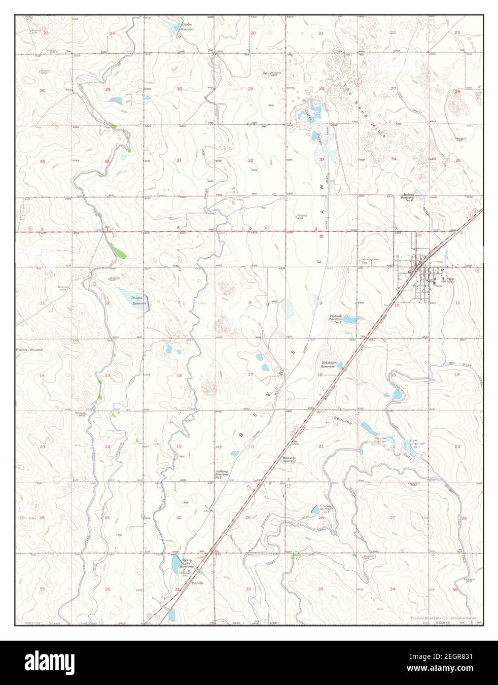 Hudson, Colorado, map 1949, 1:24000, United States of America by ...