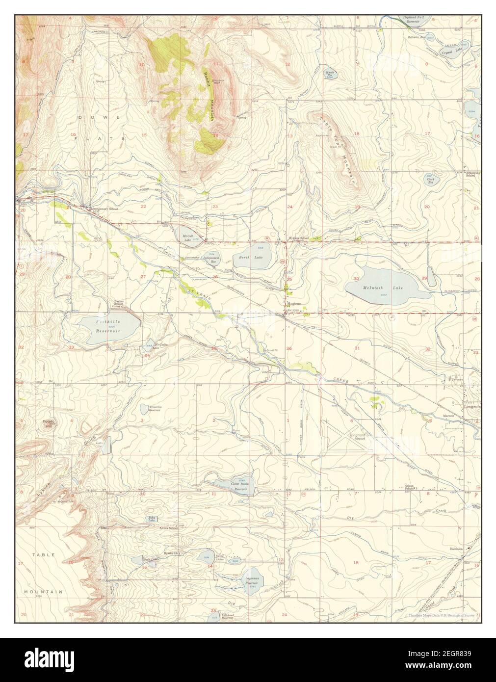 Hygiene, Colorado, map 1950, 1:24000, United States of America by ...