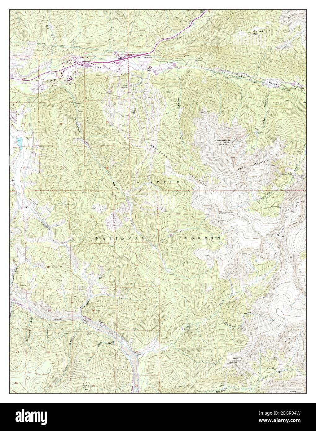 Keystone, Colorado, map 1958, 1:24000, United States of America by ...
