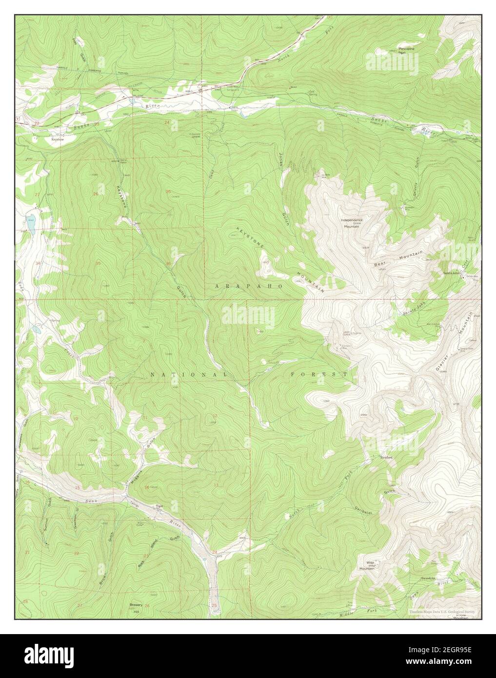 Keystone, Colorado, map 1958, 1:24000, United States of America by ...