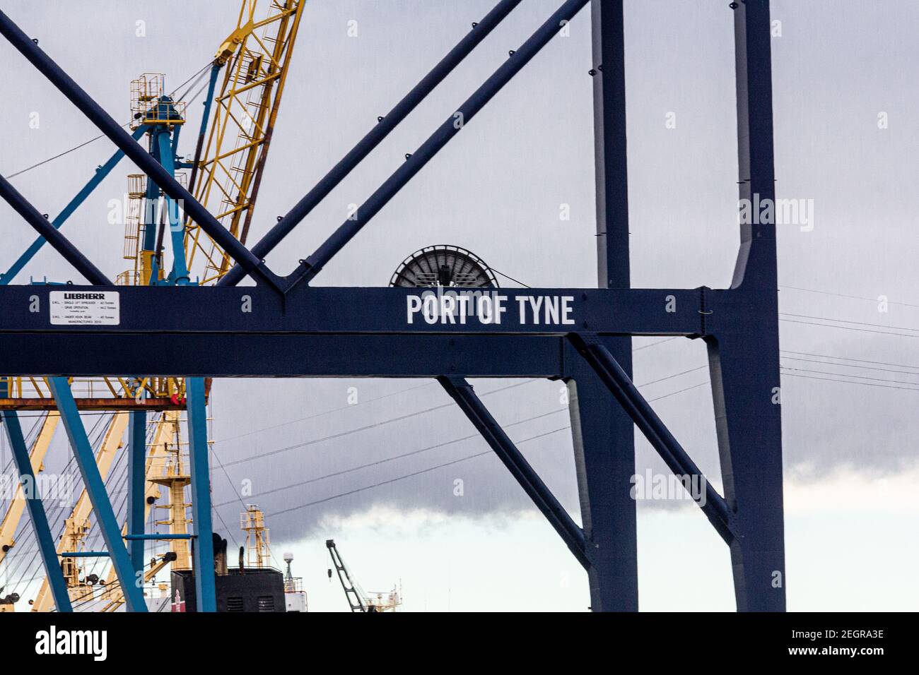 Port of Tyne, England. 18th February 2021. Loading of the last of the ...