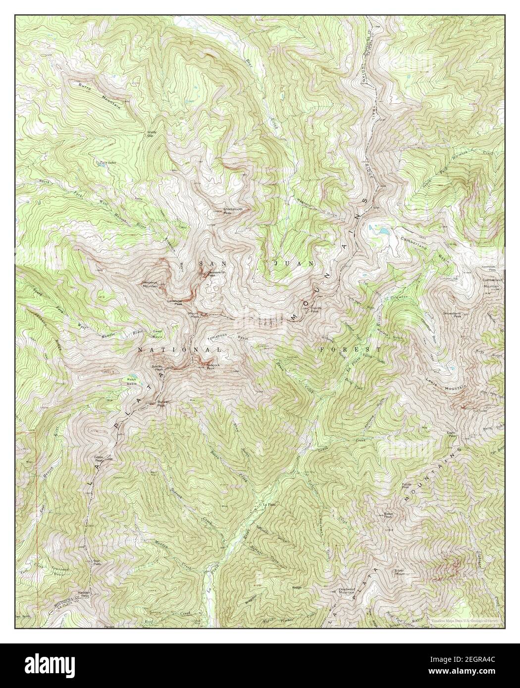 La Plata, Colorado, map 1963, 1:24000, United States of America by ...
