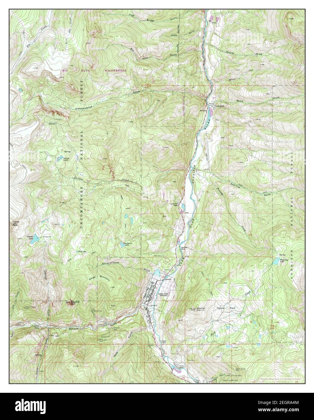 Lake City, Colorado, map 1963, 1:24000, United States of America by ...
