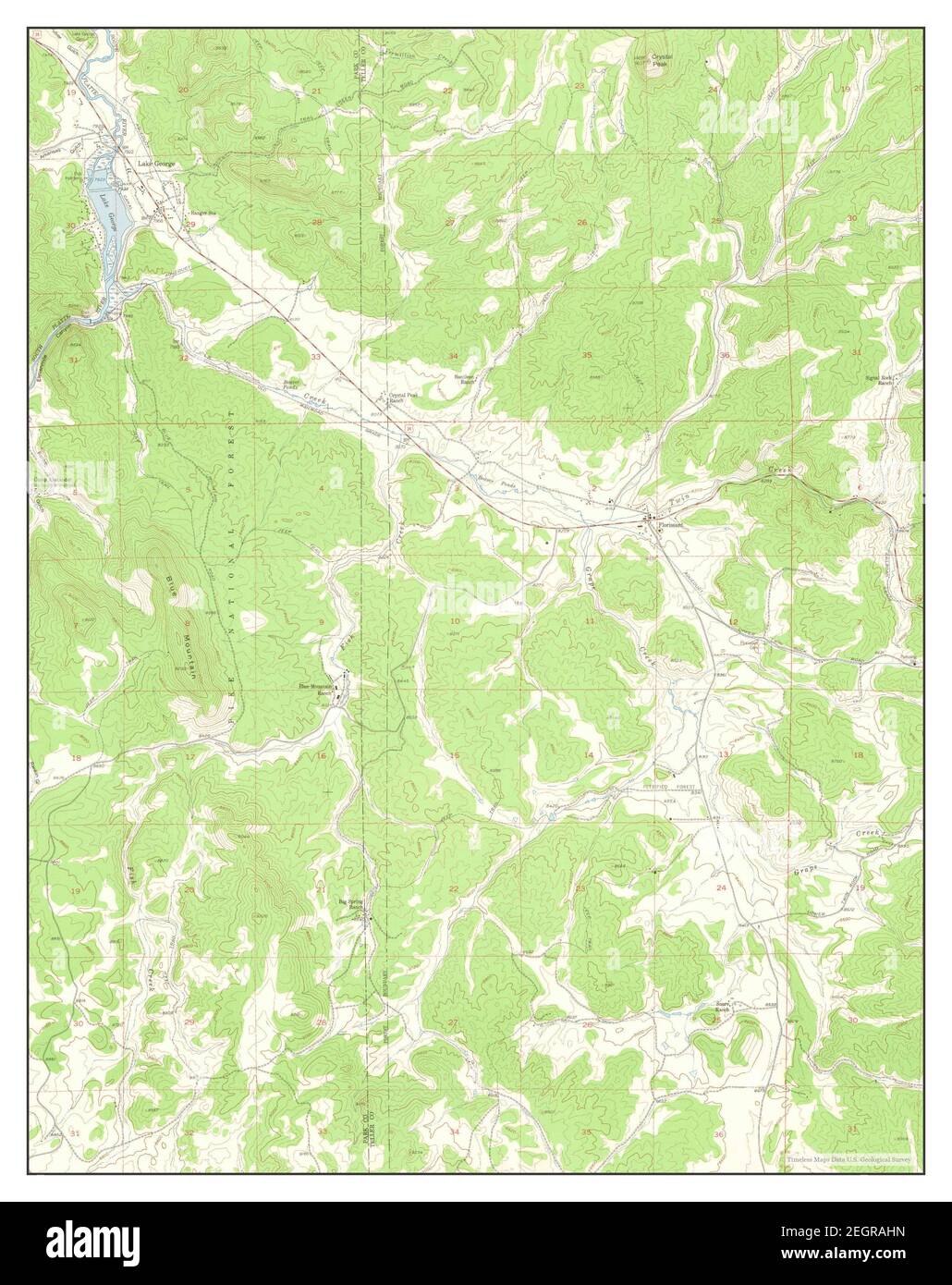 Lake George, Colorado, map 1956, 1:24000, United States of America by ...