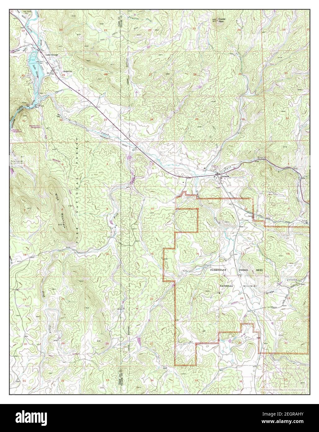 Lake George, Colorado, map 1956, 1:24000, United States of America by ...