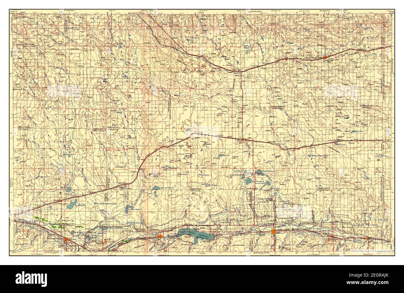 Lamar, Colorado, map 1958, 1:250000, United States of America by ...