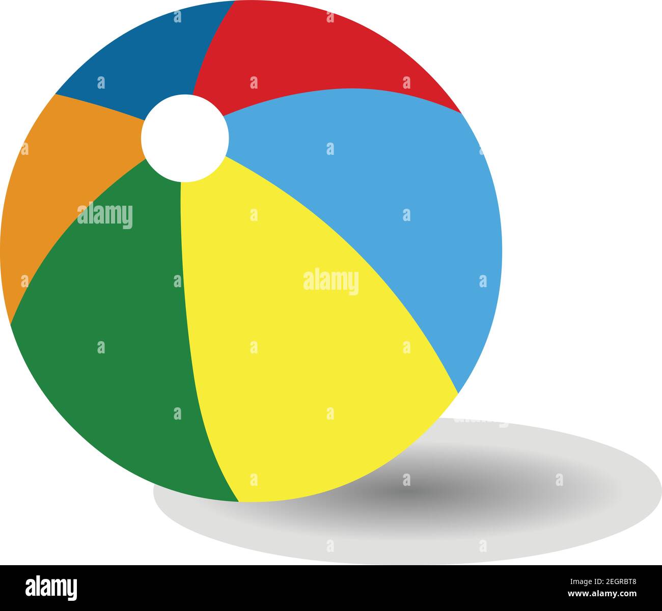 Beach Ball stock illustration vector , isolated in white background ...