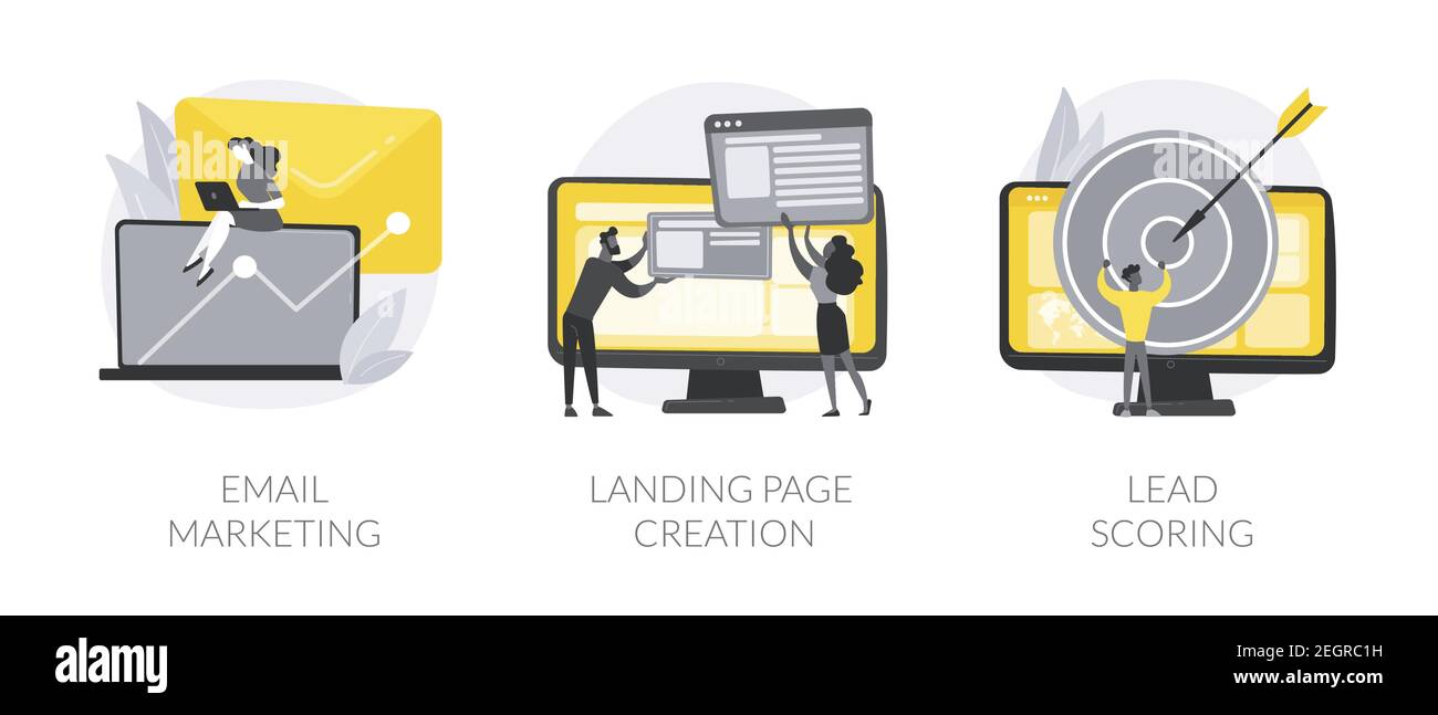 Digital promo campaign abstract concept vector illustrations Stock ...