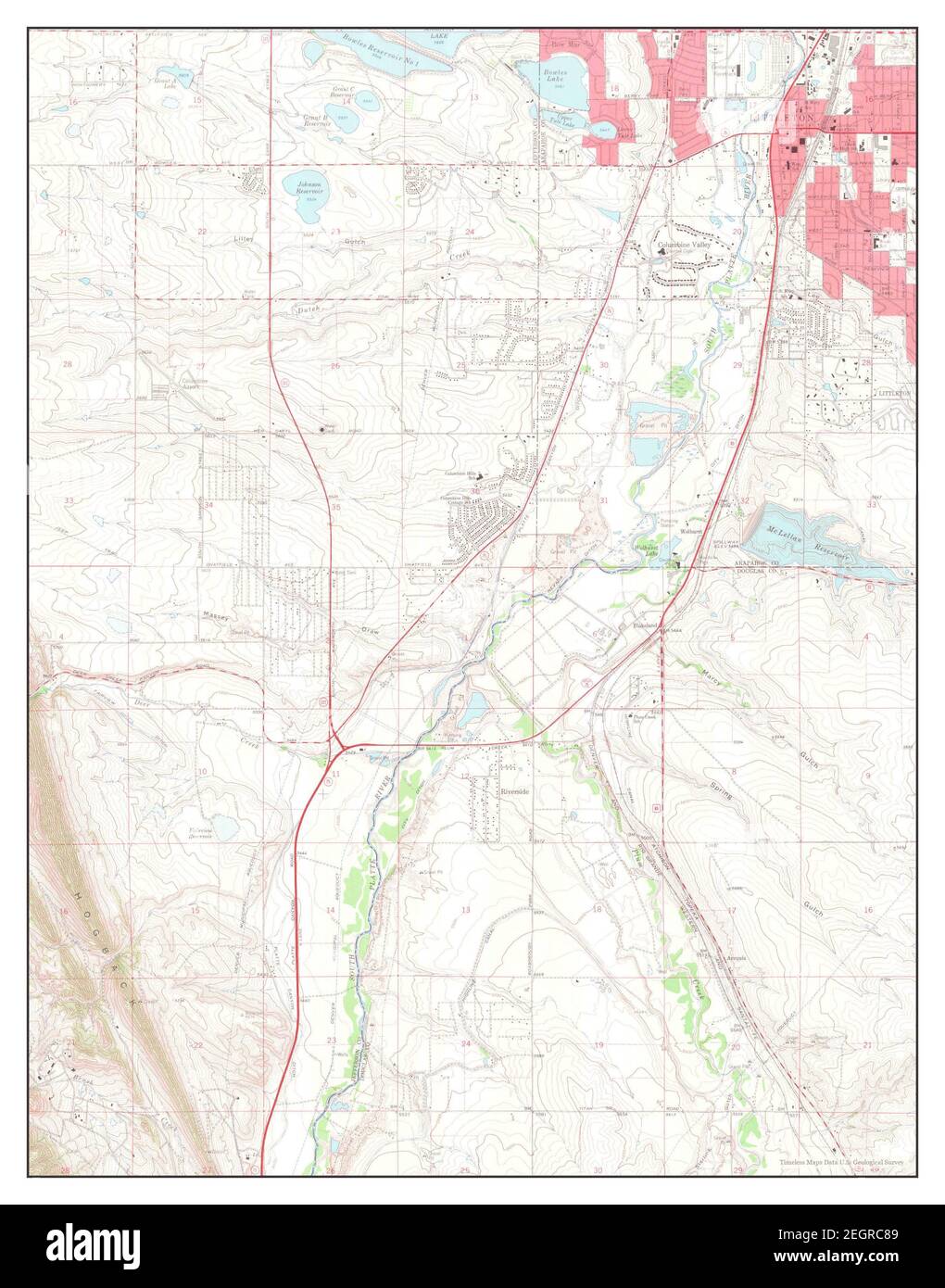 Littleton, Colorado, map 1965, 1:24000, United States of America by ...