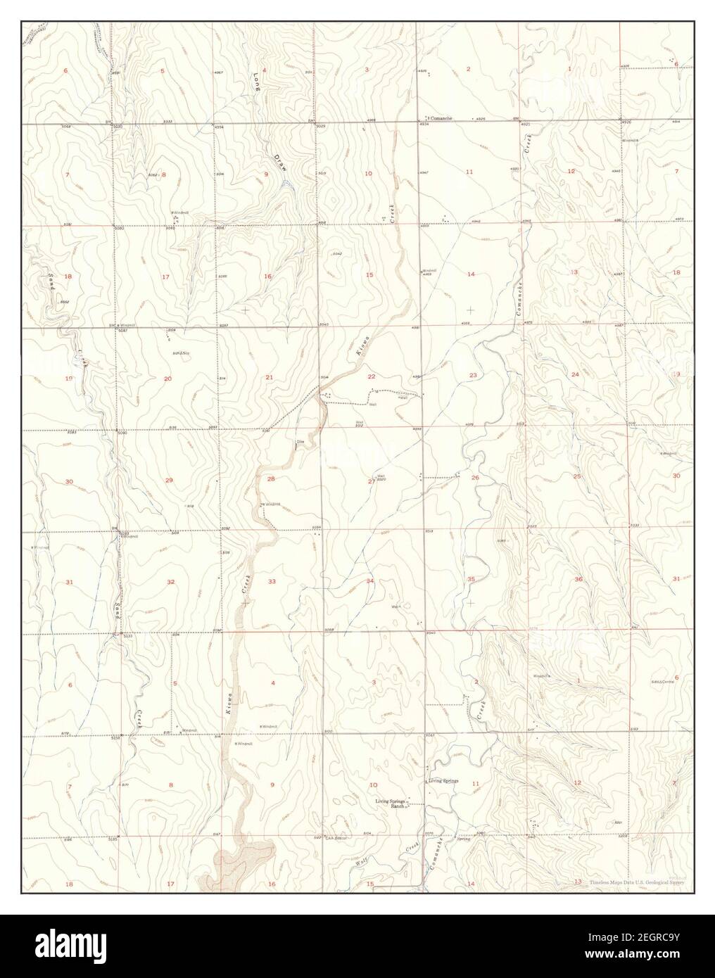 Living Springs, Colorado, map 1951, 1:24000, United States of America ...
