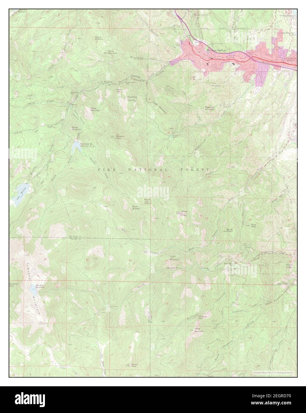 Map Of Manitou High Resolution Stock Photography and Images - Alamy