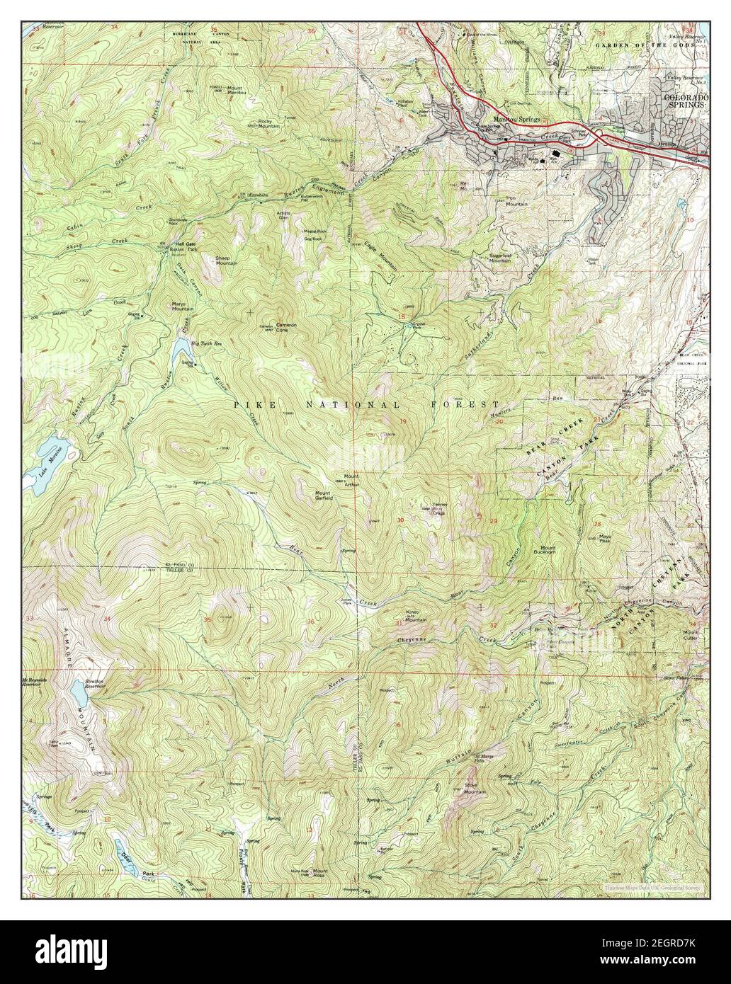 Map of manitou hi-res stock photography and images - Alamy