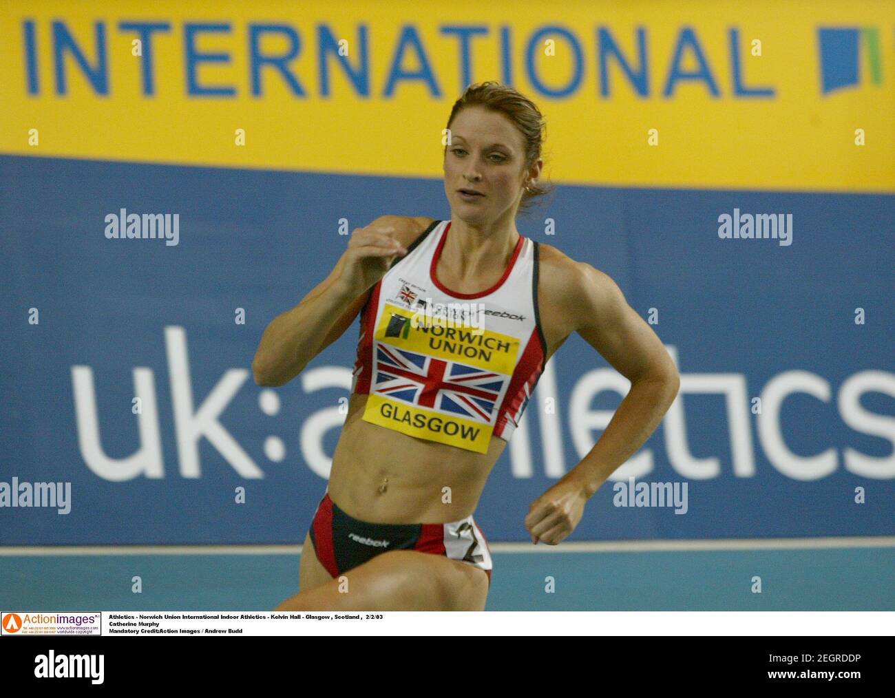 Athletics norwich union indoor international glasgow hi-res stock ...