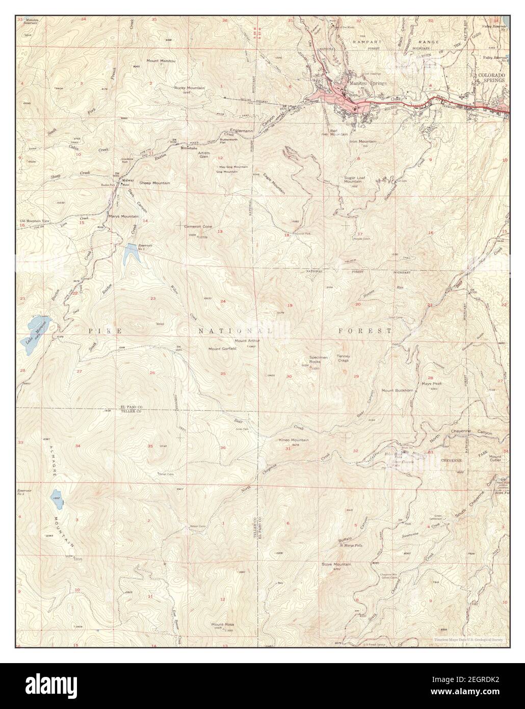 Map Of Manitou High Resolution Stock Photography and Images - Alamy