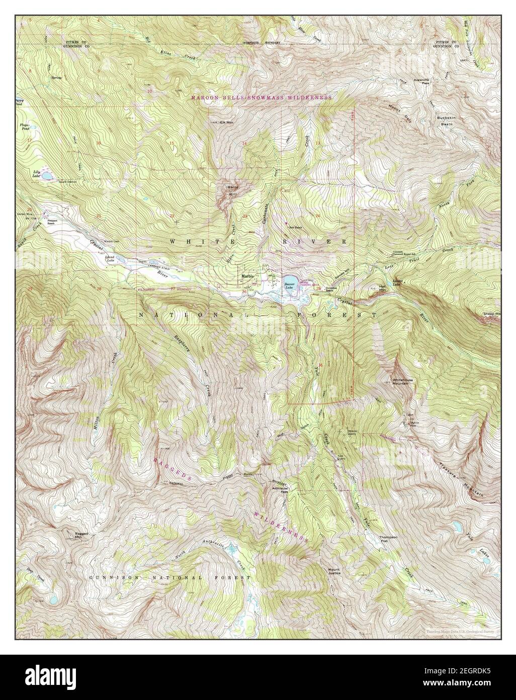 Marble Colorado Map Untitled Document