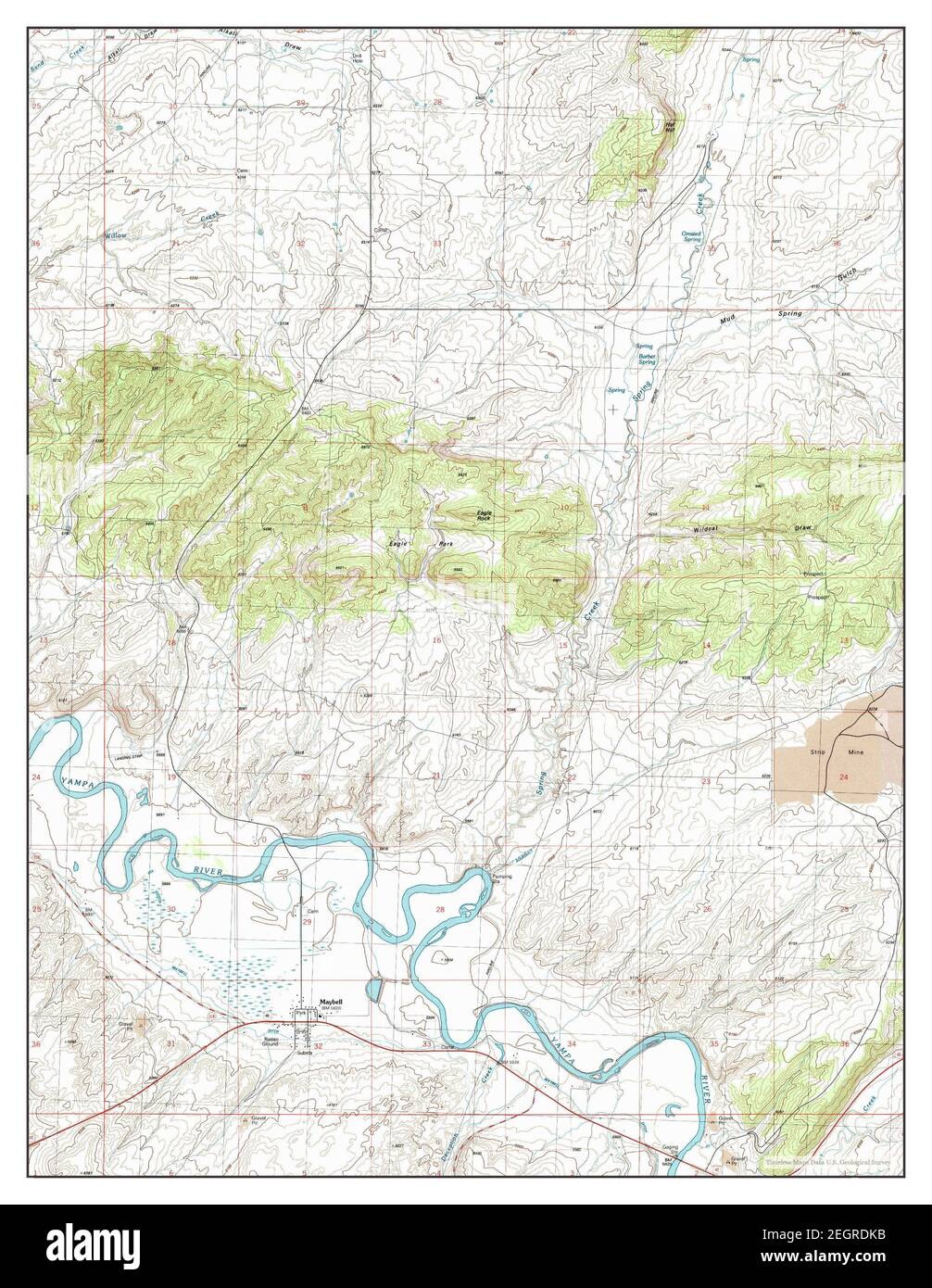 Map of maybell Cut Out Stock Images & Pictures - Alamy