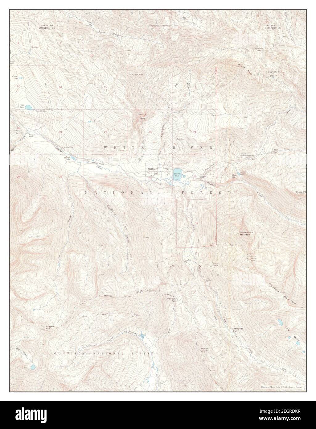 Marble, Colorado, map 1960, 1:24000, United States of America by ...