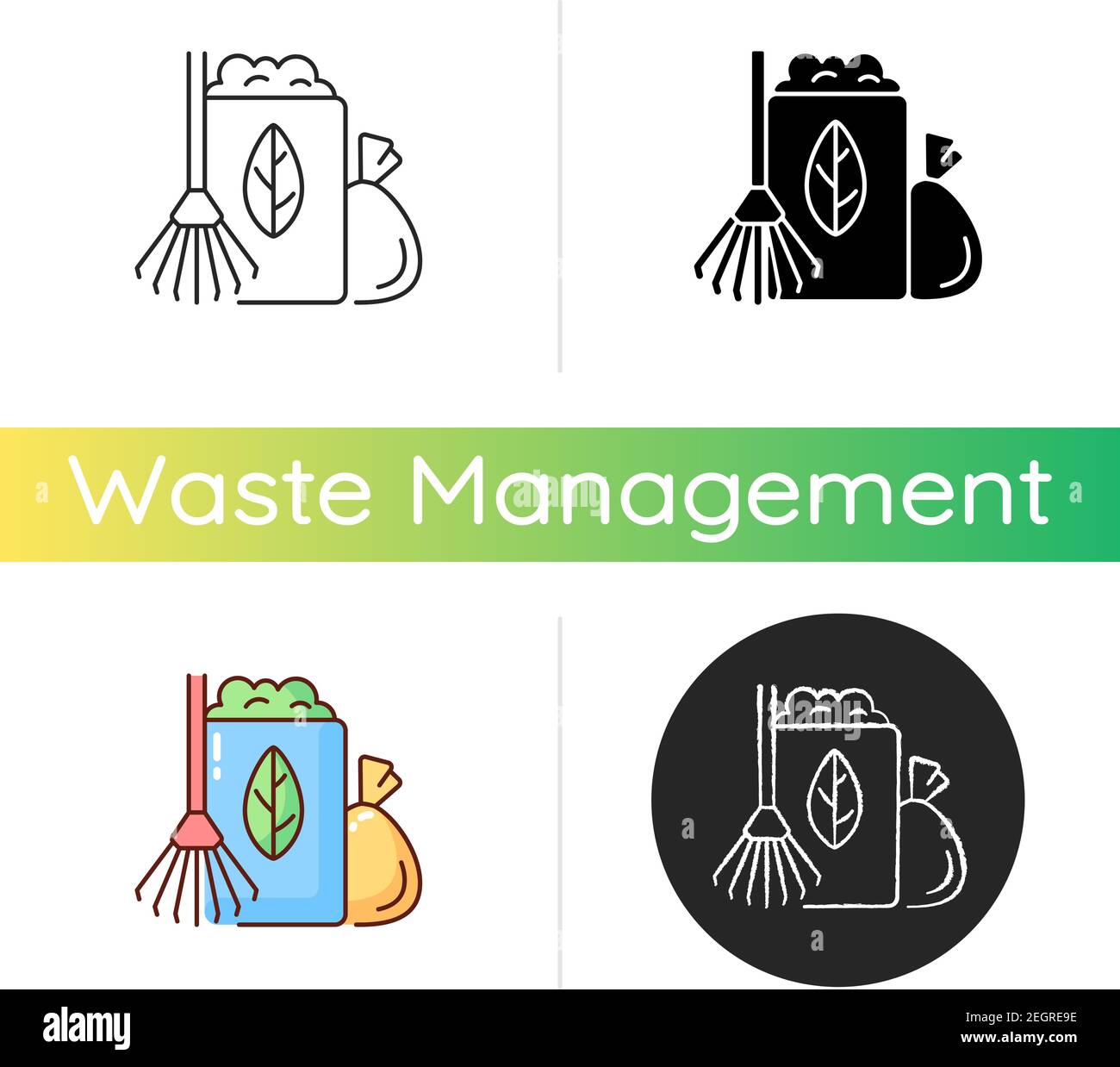 Yard waste collection icon Stock Vector Image & Art - Alamy