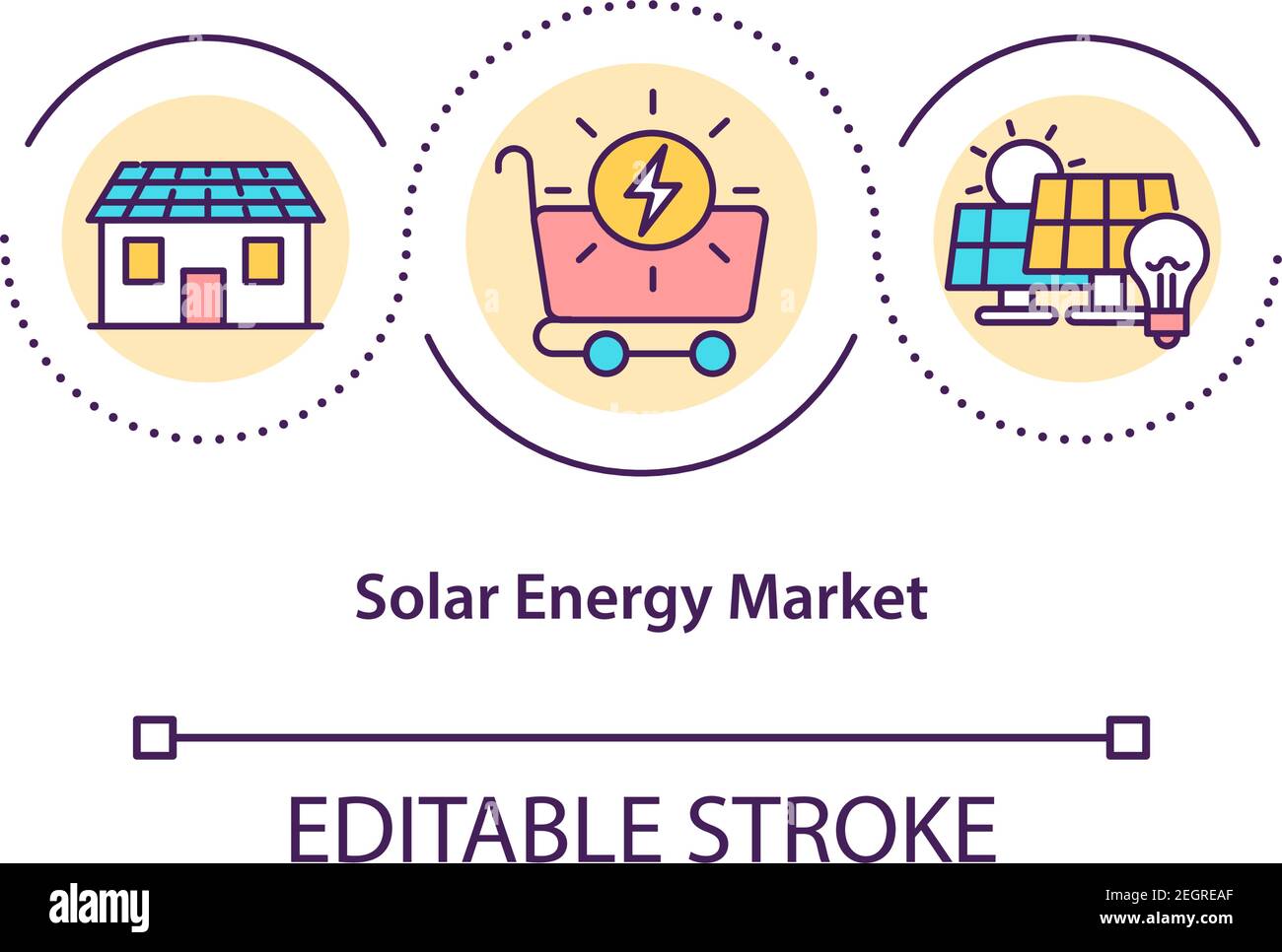 Solar energy metaphor Cut Out Stock Images & Pictures - Alamy