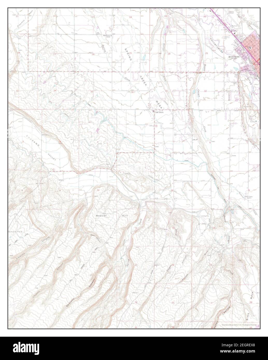 Montrose West, Colorado, map 1962, 1:24000, United States of America by ...