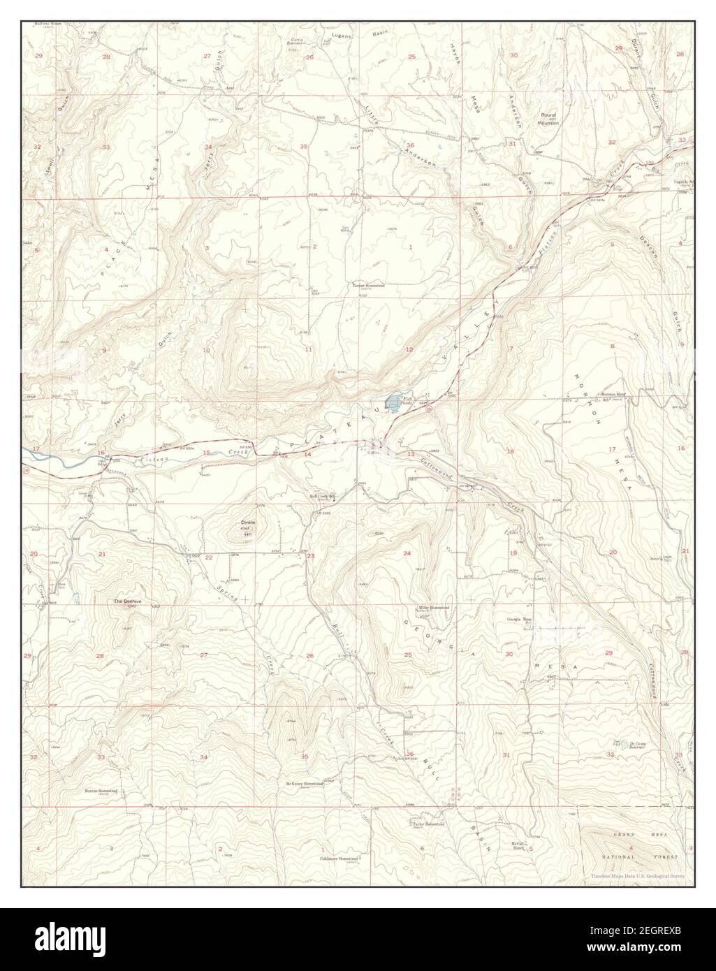 Molina, Colorado, map 1955, 1:24000, United States of America by ...