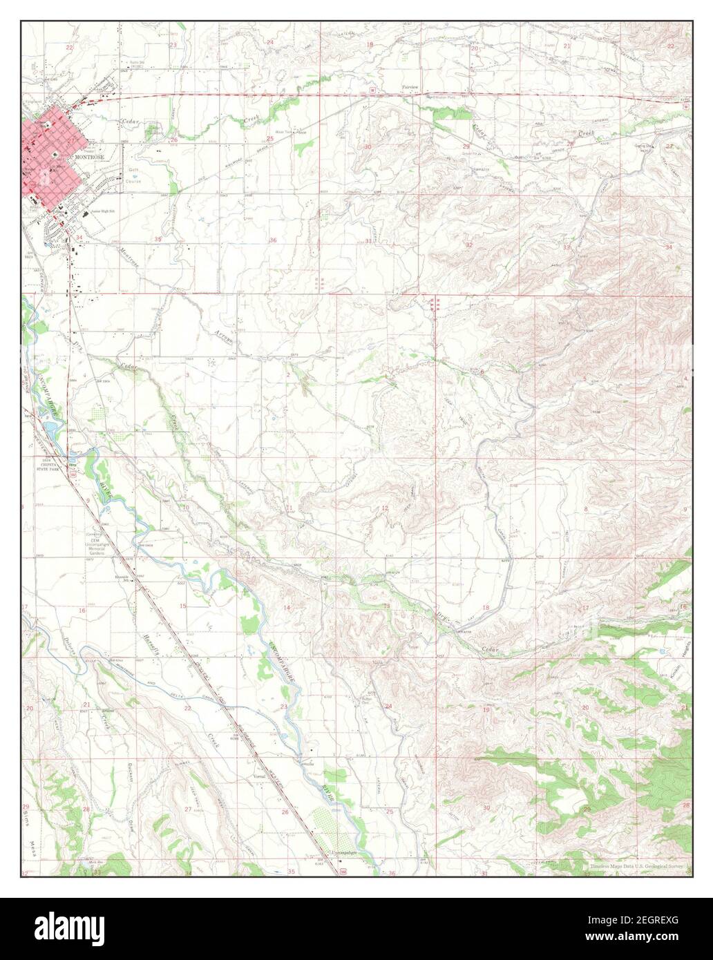 Montrose colorado map hi-res stock photography and images - Alamy