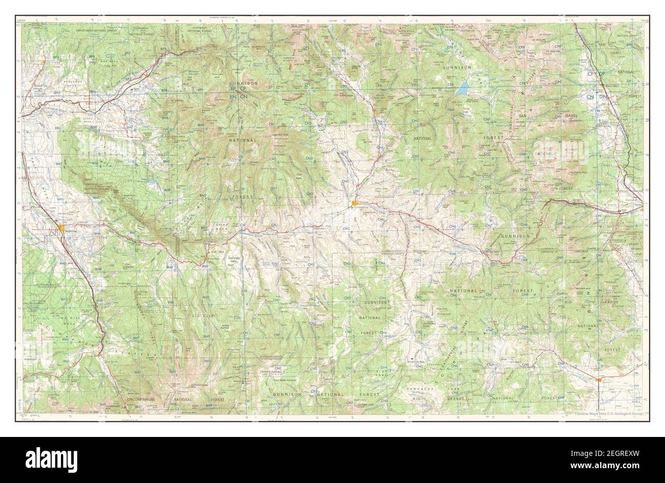 Montrose colorado map hi-res stock photography and images - Alamy