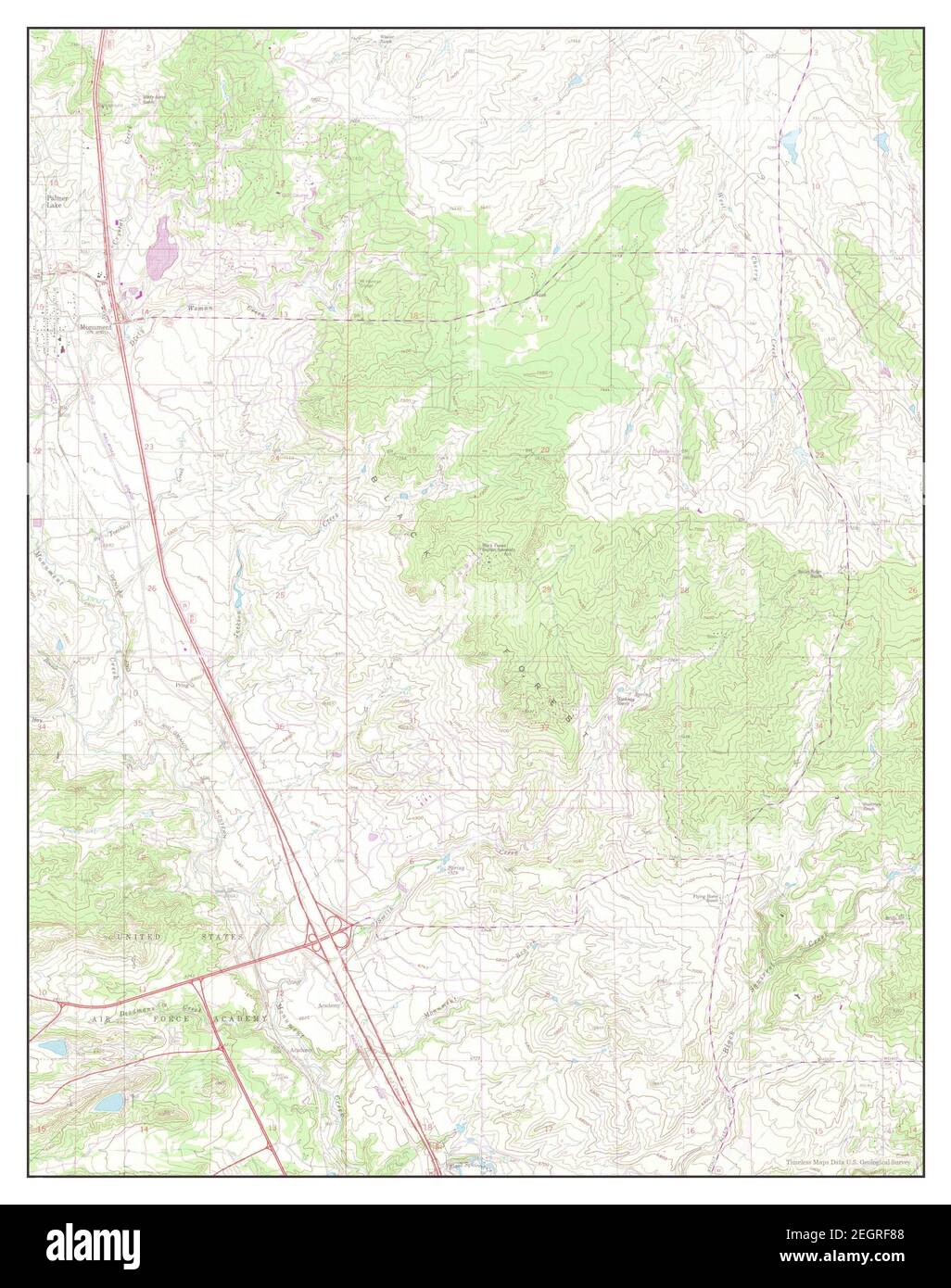 Monument, Colorado, map 1961, 1:24000, United States of America by ...