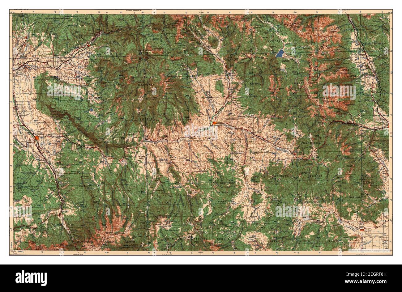 Montrose, Colorado, map 1959, 1:250000, United States of America by ...